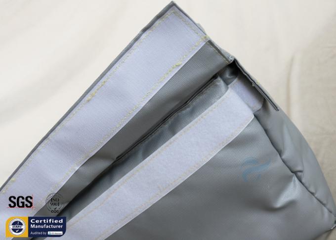 Insulation Jacket 250℃ Grey Fiberglass Fabric Removable Blanket