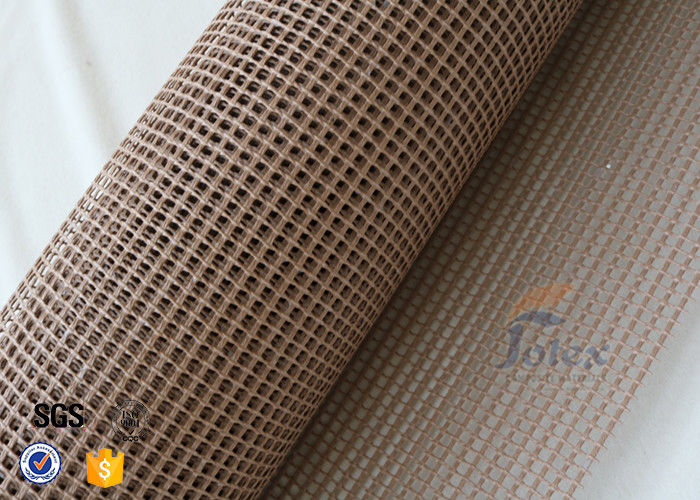 4 * 4 Heat Resistant PTFE Teflon Coated Fiberglass Mesh For Conveyor Belt