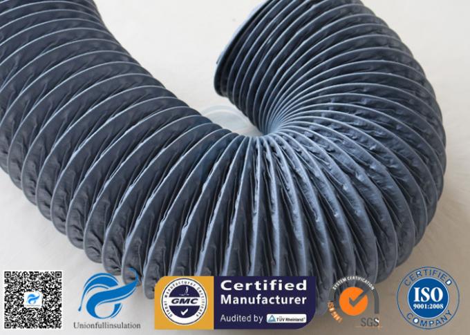 Flexible PVC Coated Fiberglass Fabric Air Duct , PVC Fiber Glass Hose