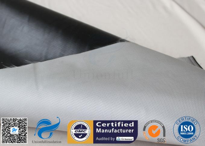 1 Side Black Silicone Coated Fiberglass Fabric Fireproof Cooler ...