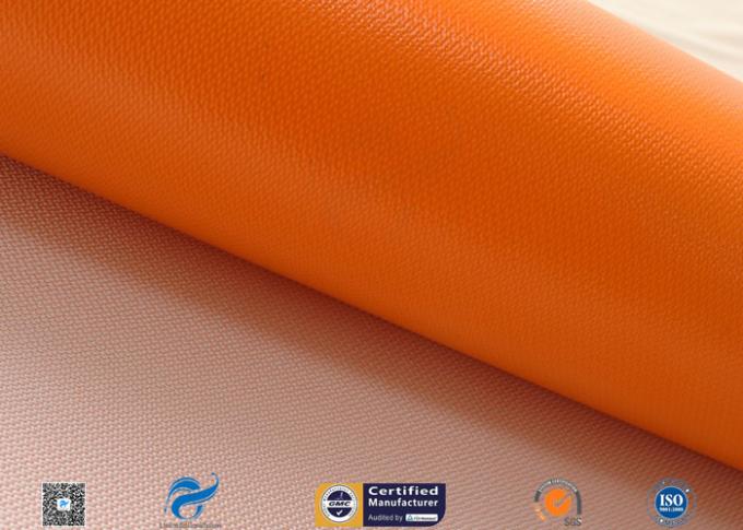 Thermal Insulation Materials 0.45mm One Side Orange Silicone Coated ...