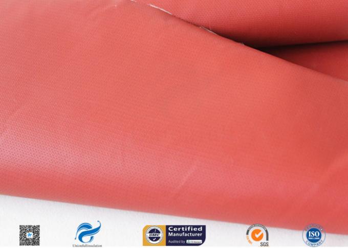 580gsm 17oz 3732 Red Silicone Coated Fiberglass Fabric Pipe Heat Insulation