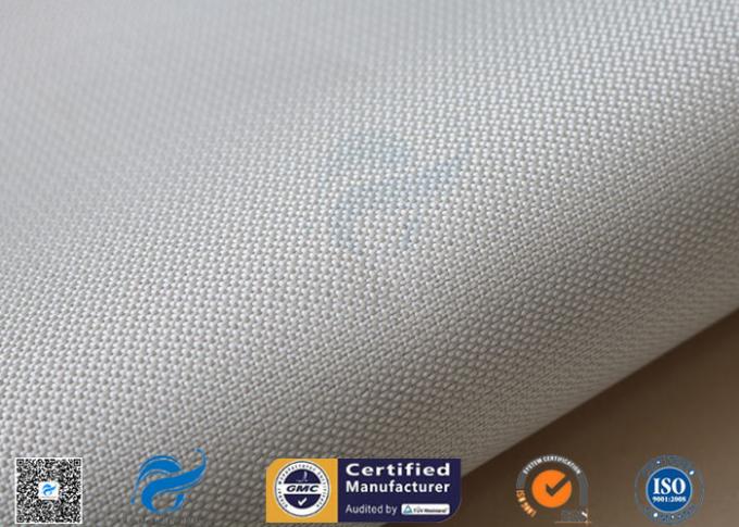0.5mm 530gsm Grey Silicone Coated Fiberglass Fabric Plain Weave Heat ...